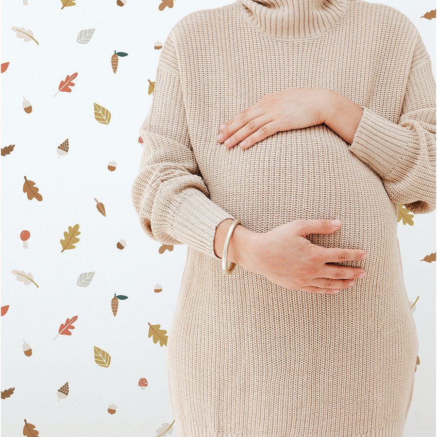 Őszi levél és termés mintás tapéta gyerekszobába, Lilipinso - babyberry ...